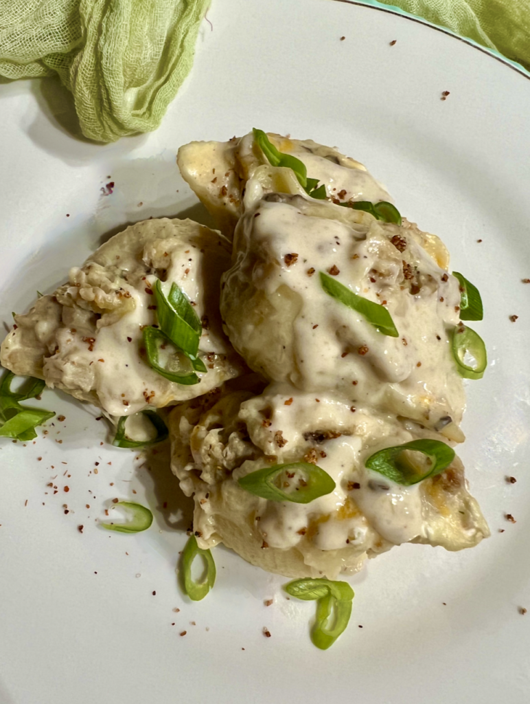 Creamy Lemon & Herb Crab Stuffed Shells - Soul Of A Cook