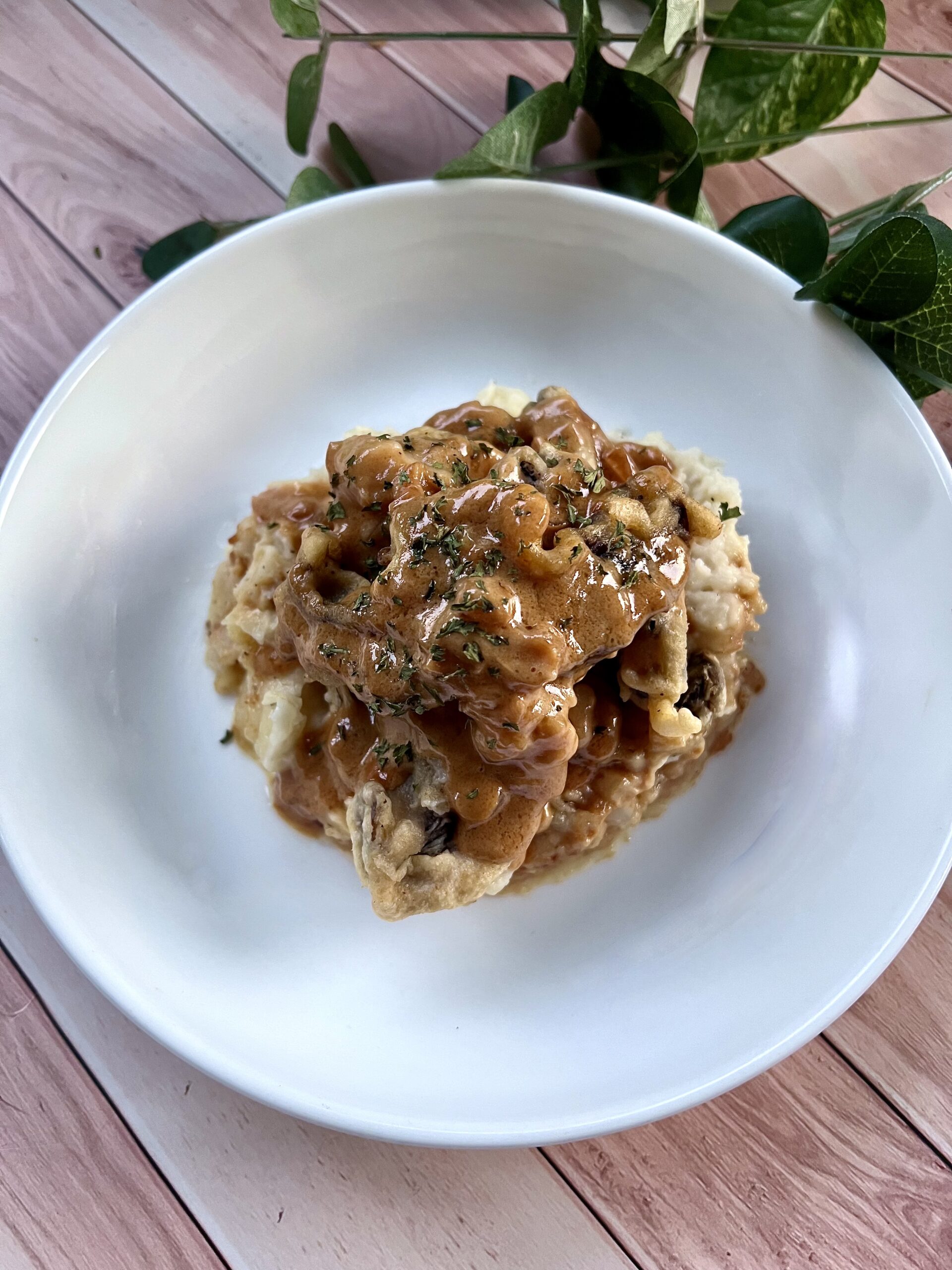 Smothered Mushrooms & Mashed Potatoes - Soul Of A Cook
